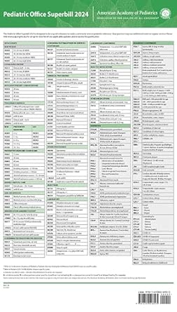 Pediatric Office Superbill 2024: 9781610026925: Medicine & Health ...