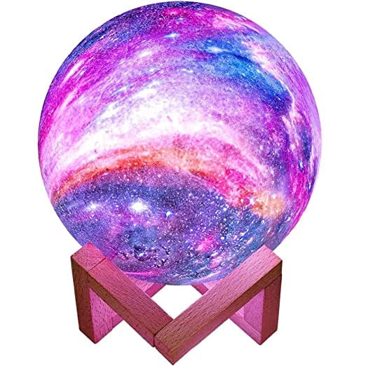 Buy Lighthouse® Galaxy Night Light 16 Colors 3D Print LED Moon Light ...