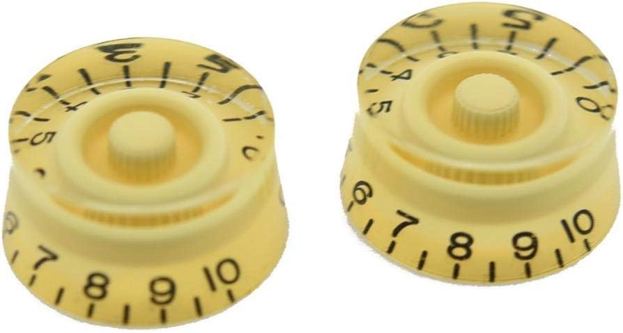 Amazon.com: KAISH Pack of 2 American Spec LP Guitar Speed Dial Knobs 24 ...