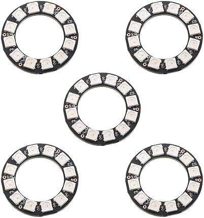 Amazon.com: Sparkleiot 12 Bits WS2812 RGB LED Ring SMD 5050 Addressable ...