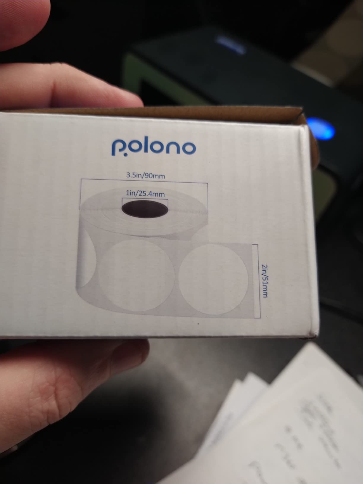 $2/mo - Finance POLONO 2" Green Circle Thermal Sticker Labels, Self ...