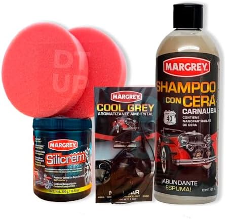 MARGREY Kit Premium de Cuidado Automotriz, Incluye Silicrem 300g ...