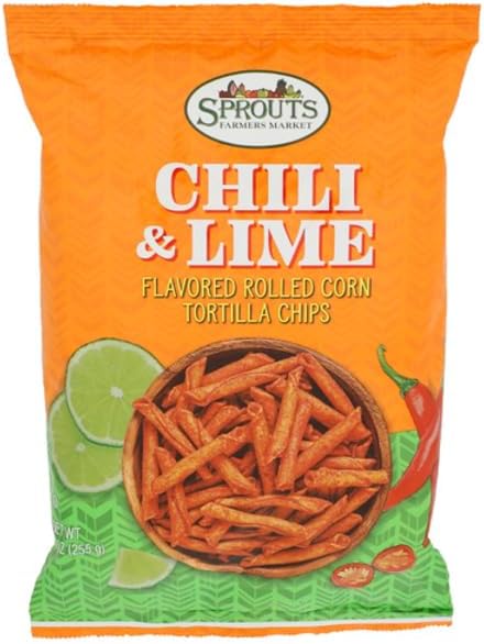 Amazon.com: Sprouts Chili & Lime Rolled Tortilla Chips - 9 oz (255g)