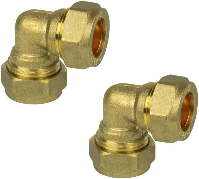 15mm Elbow Brass Compression (Pack Qty 10) : Amazon.co.uk: DIY & Tools