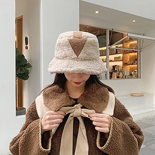 Winter Faux Fur Furry Appa Bucket Hat Fluffy Fuzzy Warm Hat Plush ...