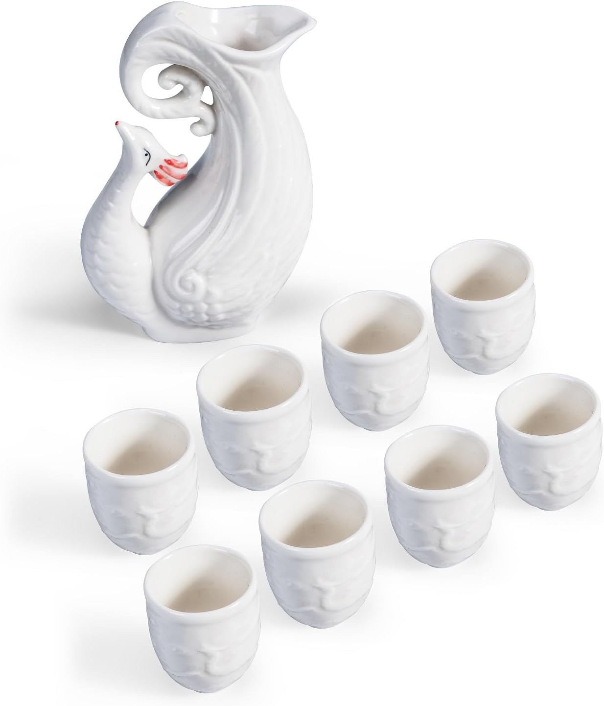 Amazon.com | RORA Japanese Sake Set，Traditional Ceramic Sake Carafe ...