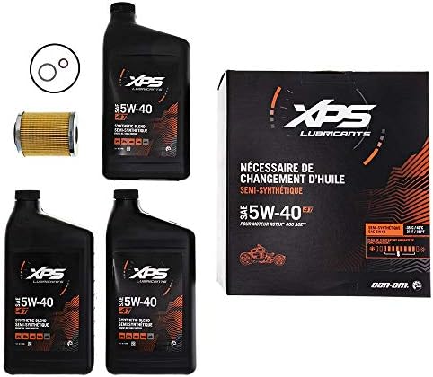 Amazon.com: Can-Am New OEM 4T 5W-40 Synthetic Blend Oil Change Kit ...