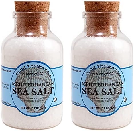 Amazon.com : Olde Thompson Mediterranean Sea Salt, Course Ground, 13.2 ...