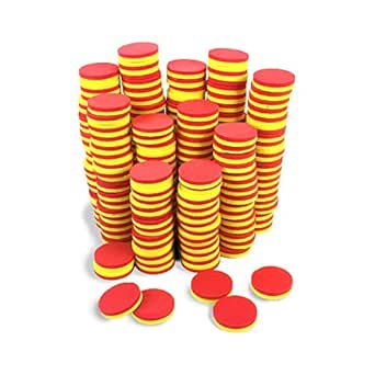EAI Education QuietShape Foam Double-Sided Magnetic Two-Color Counters ...