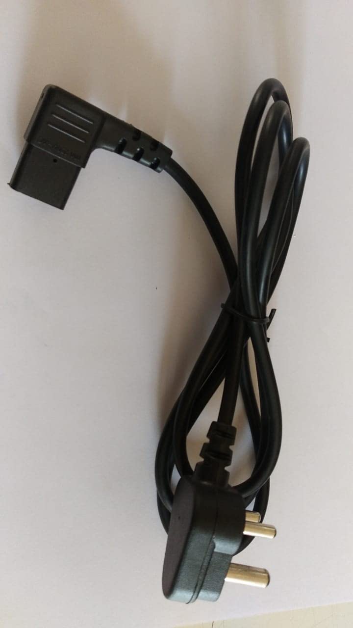 SHELFKEY 90 Degree L Shape 1.5m 3 Pin PC Power Cable IEC Mains Kettle ...
