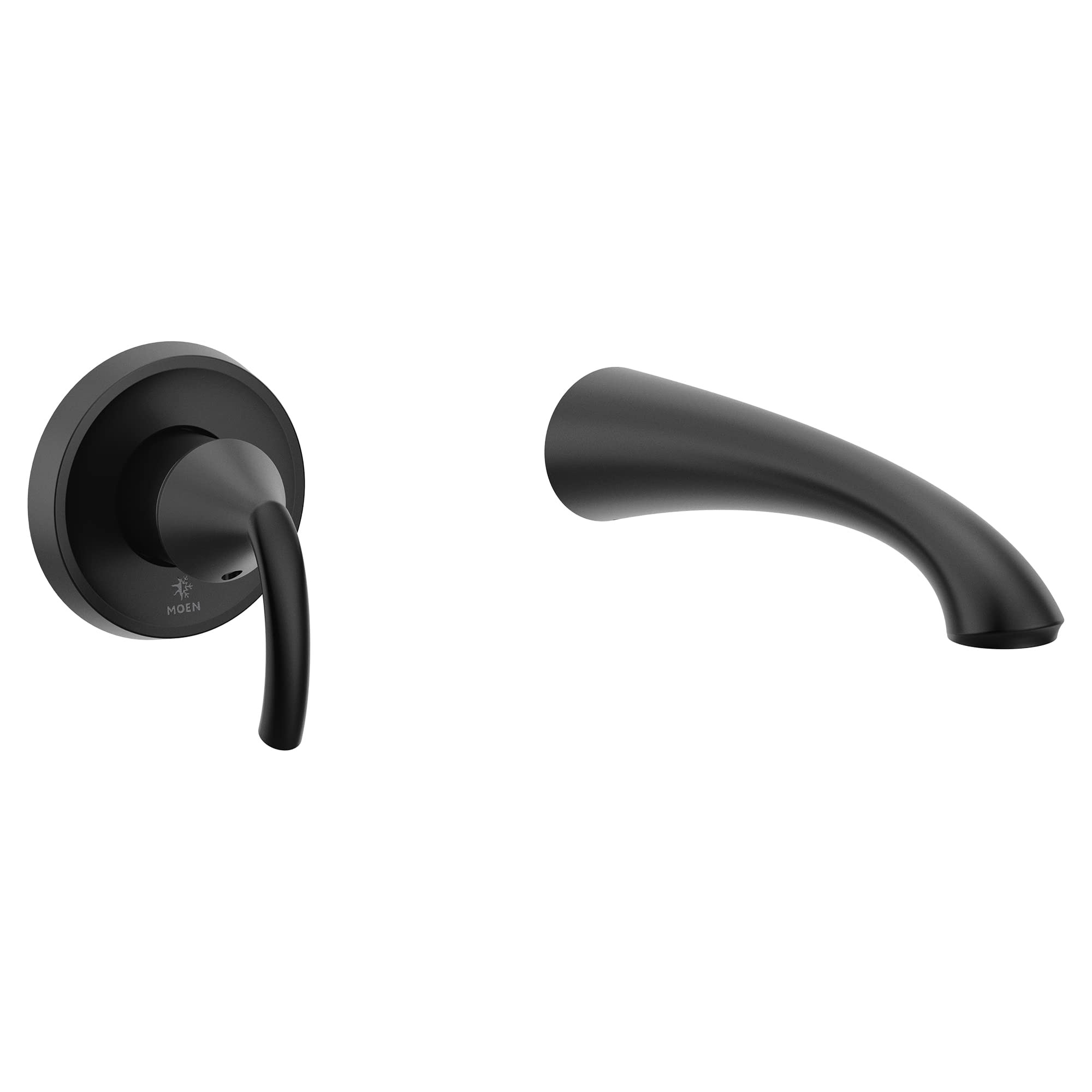 Moen WT371BL Glyde Single Handle Wall Mount Filler High Flow Tub Faucet ...