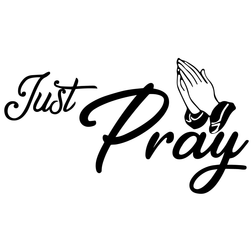 Amazon.com: Just Pray Wall Decal for Bedroom Living Room Dinning Room ...