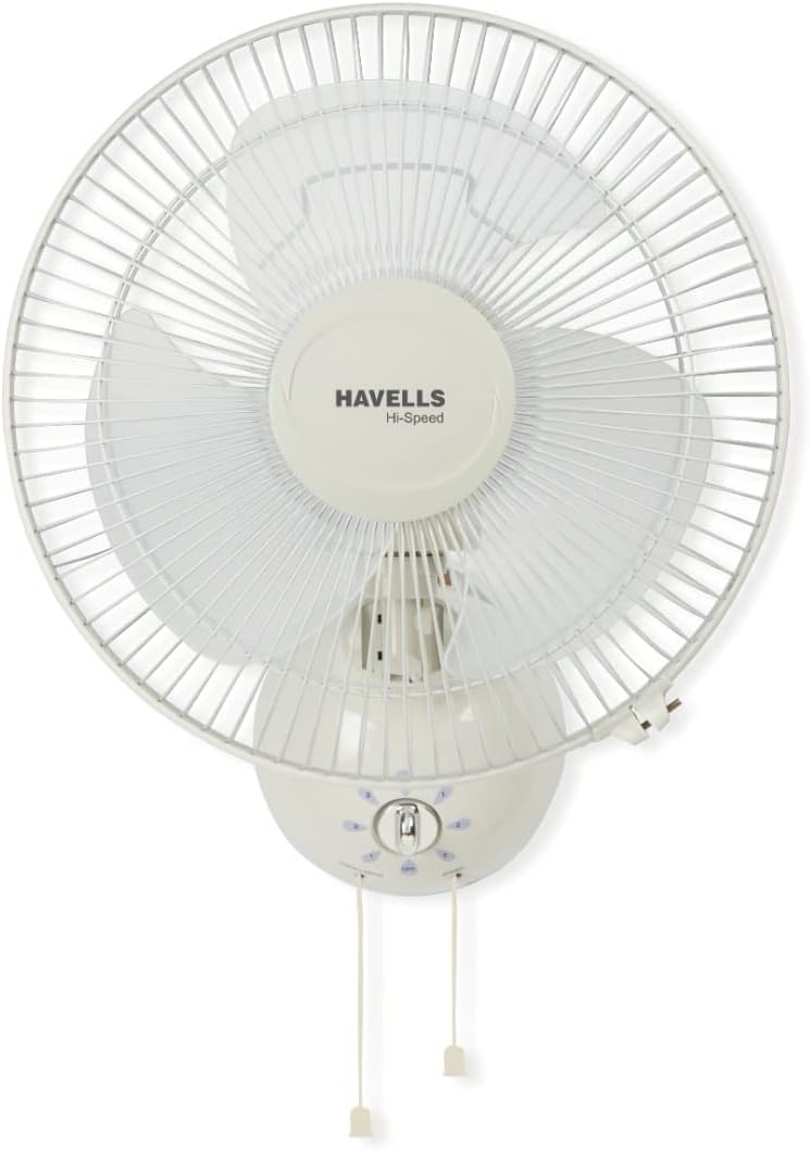 Havells Accelero High Speed 400mm Wall Fan (White Grey) : Amazon.in ...