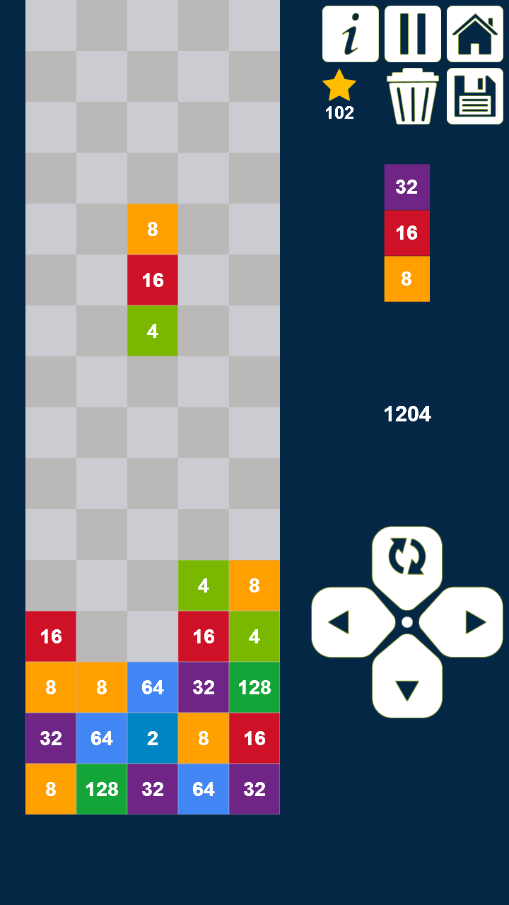 2048 Drop n Merge Numbers: Match 3 Columns Puzzle - App on Amazon Appstore