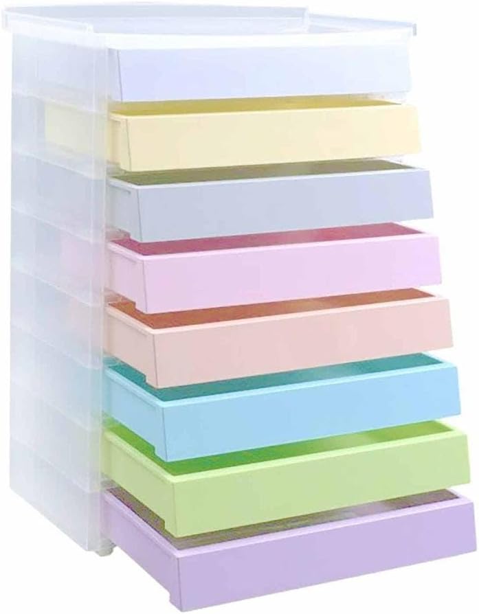 Really Useful Storage Drawer Unit Pastel 8 x 0.8 Litre : Amazon.co.uk ...