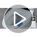 LOUPUSUO Smart Toilet,Japanese Tankless Toilet with Warm Water Sprayer and Dryer, Foot Sensor ...