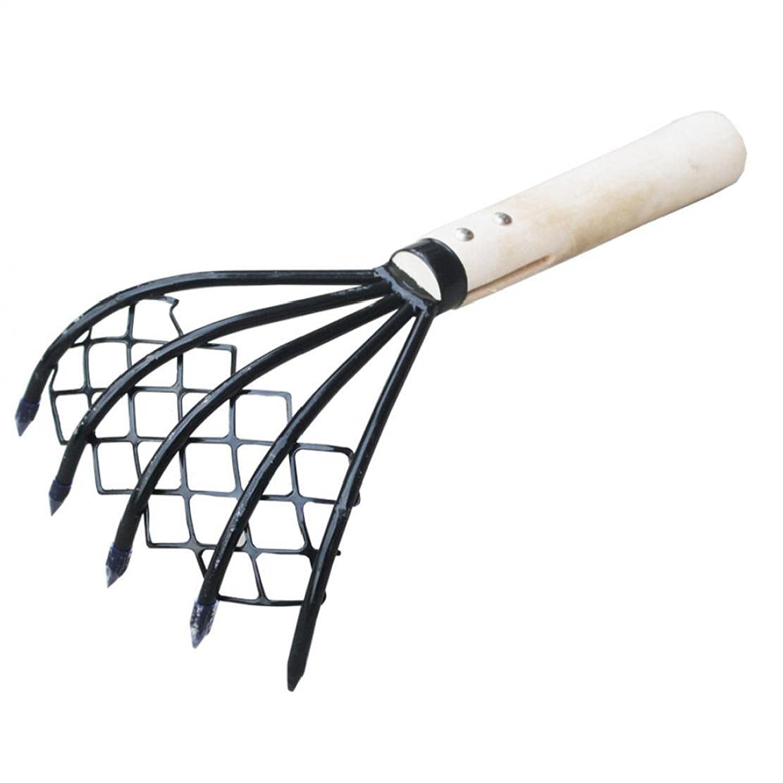 Buy Clam Rake, Claw Rake with Mesh Net, Conch Net Tool, Garden Hand ...