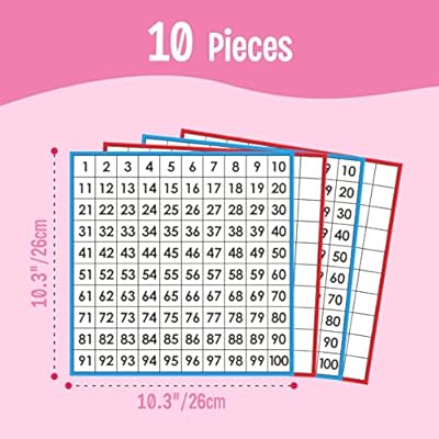 Math Hundred Boards, Laminated Double Sided Number Nepal | Ubuy