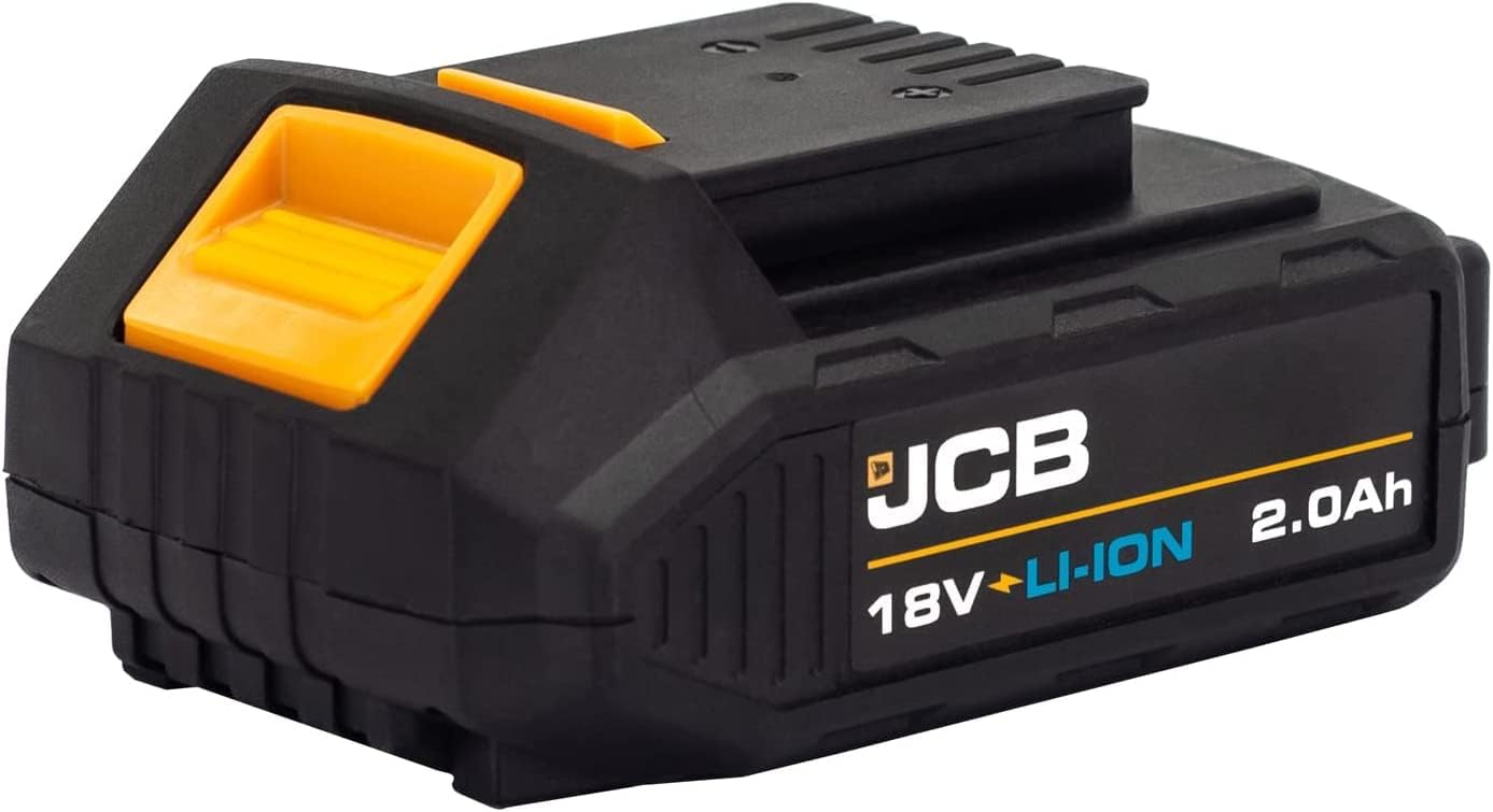 JCB 18V 2.0Ah Rechargeable Lithium-ION Battery & 2.4A Fast Charger ...