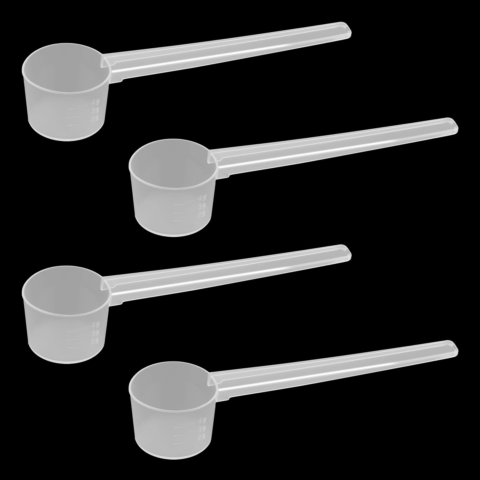 Amazon.com: Ouligay 4pcs 5ML Plastic Measuring Spoons, Teaspoon Scoop ...