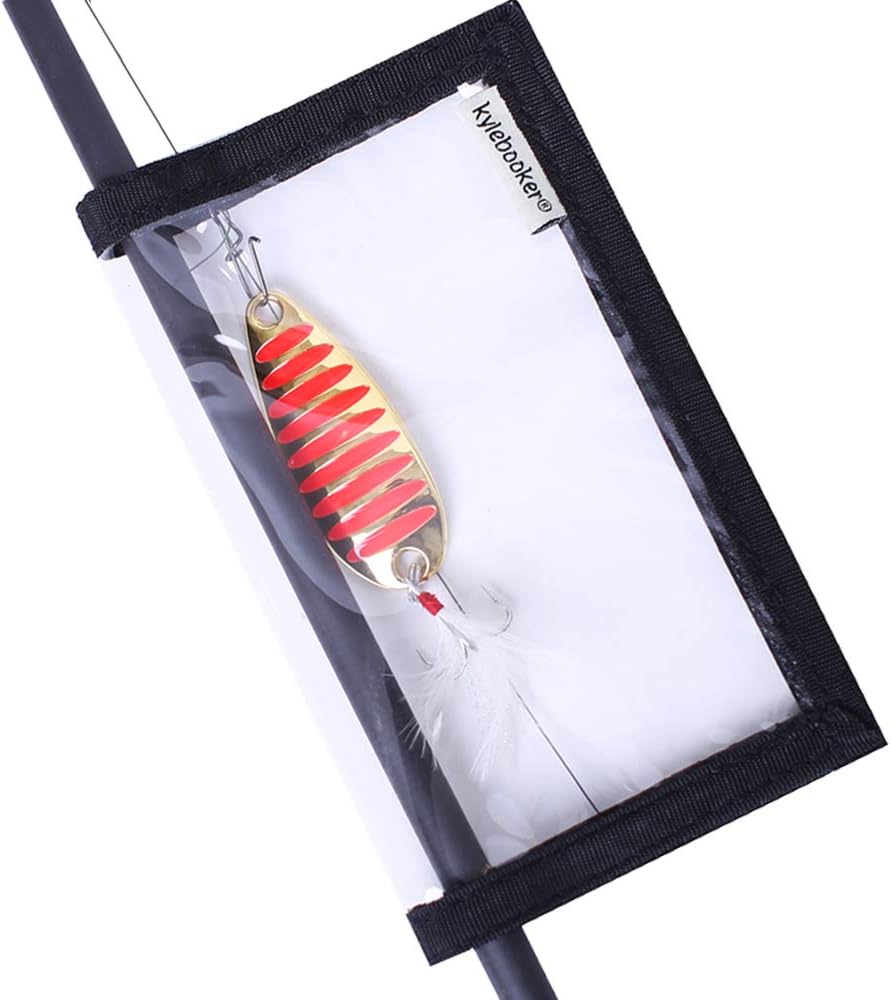 Kylebooker 4 Packs Fishing Lure Wraps Clear PVC Protective Covers ...
