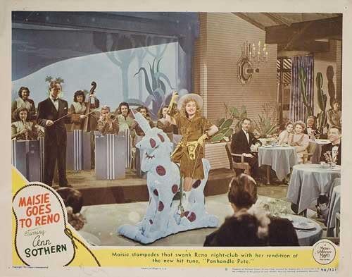 Amazon.com: Maisie Goes to Reno 1944 Original USA Scene Card Harry ...