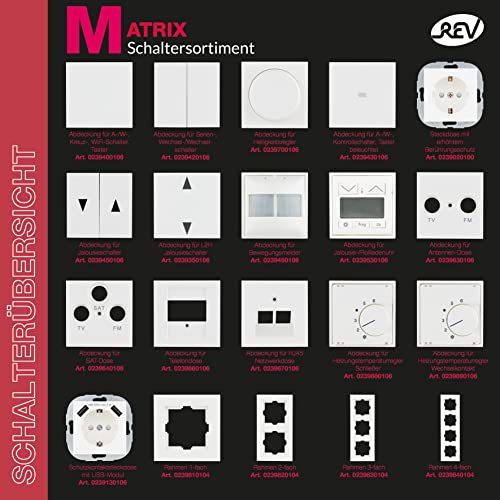 REV 0239660106 Matrix Cover Motion Sensor Surface-Mounted Installation ...