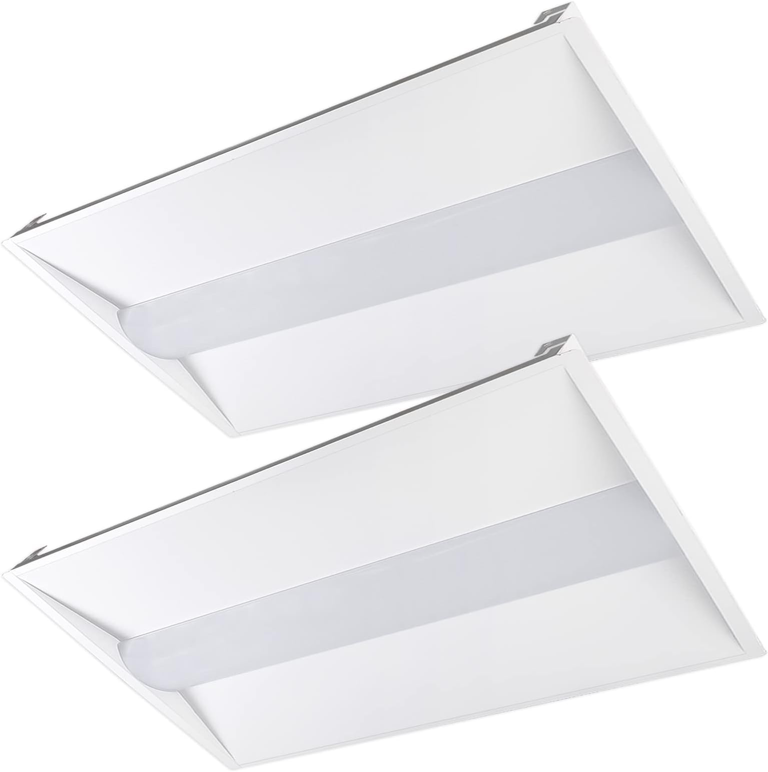 Amazon.com: Lithonia Lighting 2x4 LED Troffer Light, Low-Profile ...