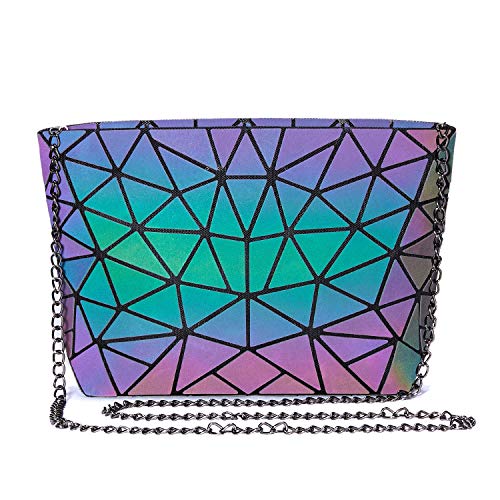 Holographic Geometric Tote Handbag Purse for Women $12.60 (45% Off with ...