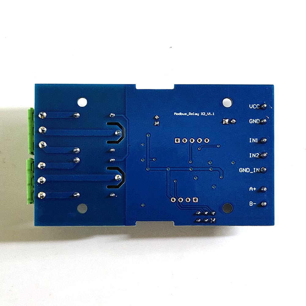 Buy Taidacent 2 Way Modbus Rtu Relay Module Switching Input and Output RS485/TTL Communication ...