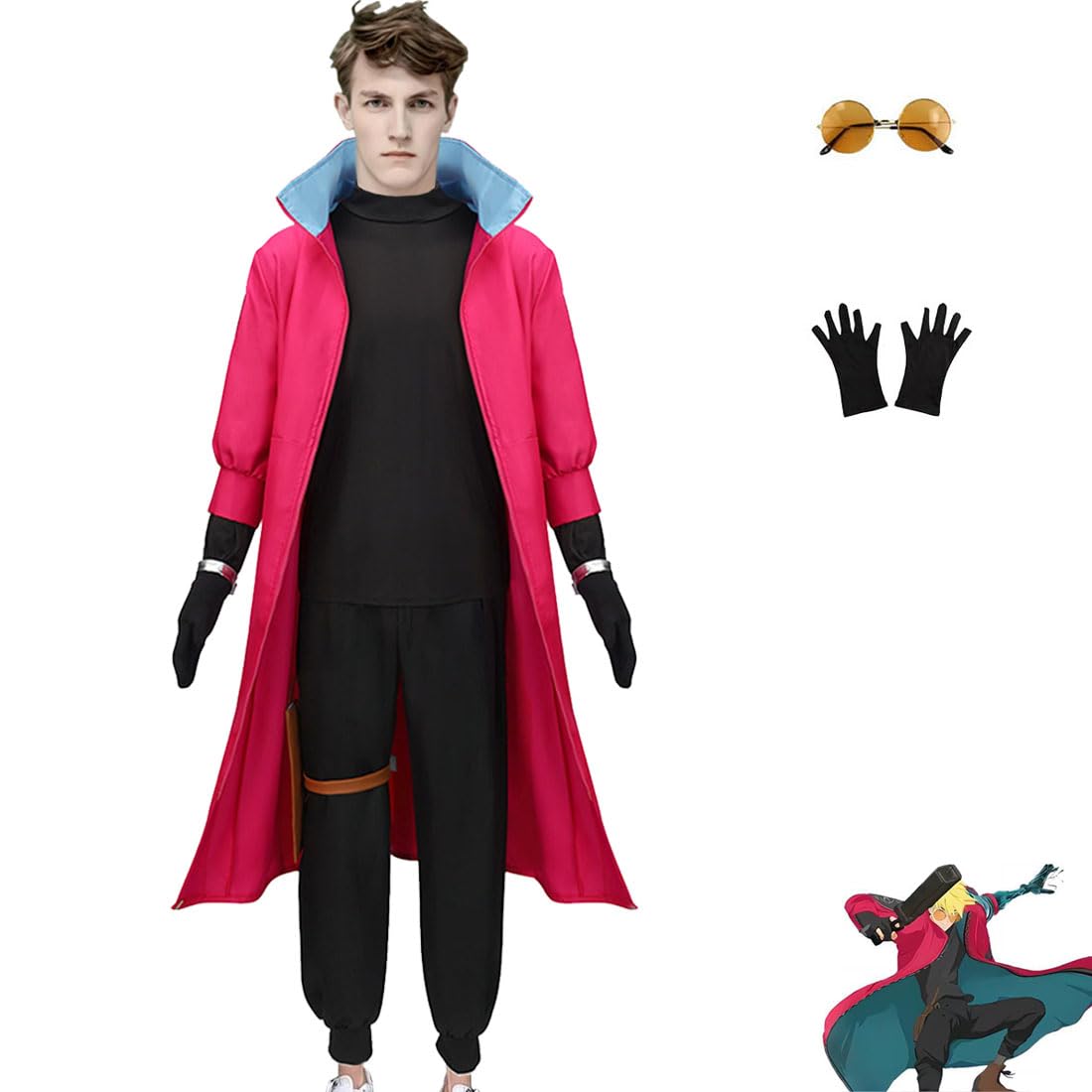 Adult Vash The Stampede Trigun Cosplay Costume Trigun Cosplay Jacket