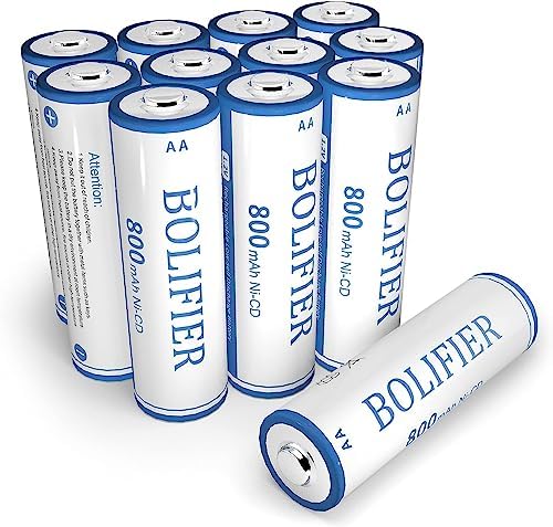 KINREECELL Rechargeable AA Batteries, Ni-MH Double A Solar Batteries ...