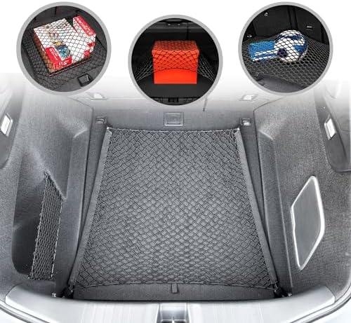 Amazon.com: Floor Style Automotive Elastic Trunk Mesh Cargo Net for ...
