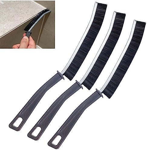 VRBUTY Crevice Cleaning Brush - Hard Bristle Long Handle Narrow Groove ...