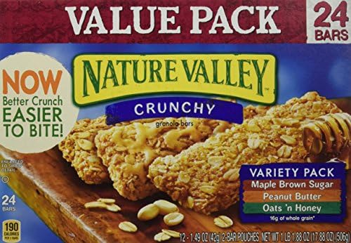 Amazon.com: Nature Valley Crunchy Granola Bars, Variety Pack, 48 Bars ...