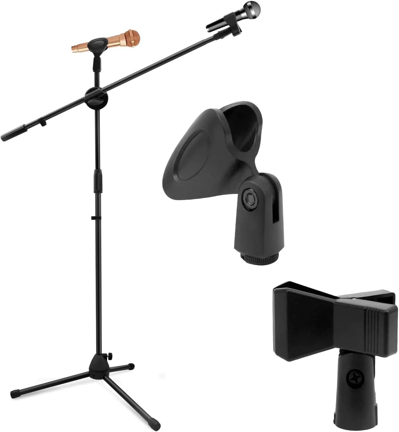 Soporte para Micrófono, DEKITA Soporte de Trípode para Micrófono with 2 ...