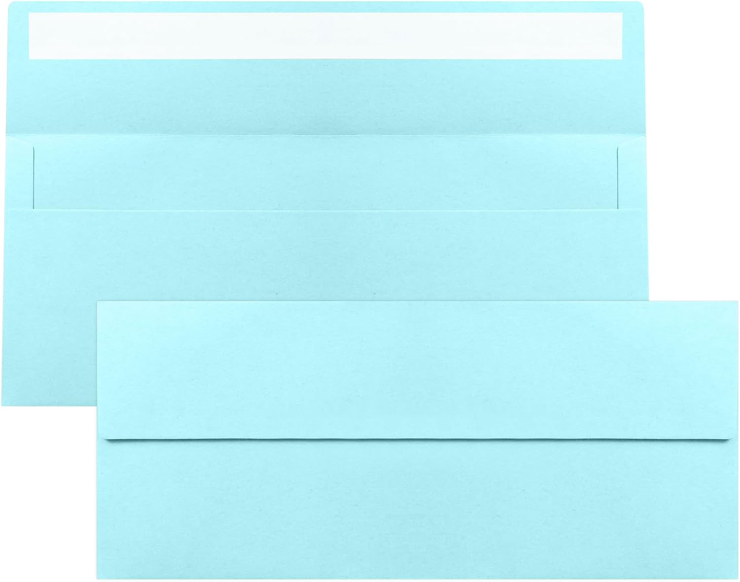 Amazon.com : 50 Pack Light Blue #10 Business Envelopes, Standard ...