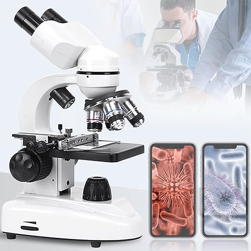 Amazon.com: 3000X 5000X 7000X LED Binocular Compound Lab Microscope w ...