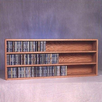 Amazon.com: 354 CD Wall Mount Storage Rack Finish: Unfinished : Electronics