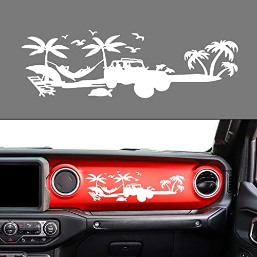 Amazon.com - Zxiaochun Dashboard Decal Glove Box Beach Scenery Vinyl ...