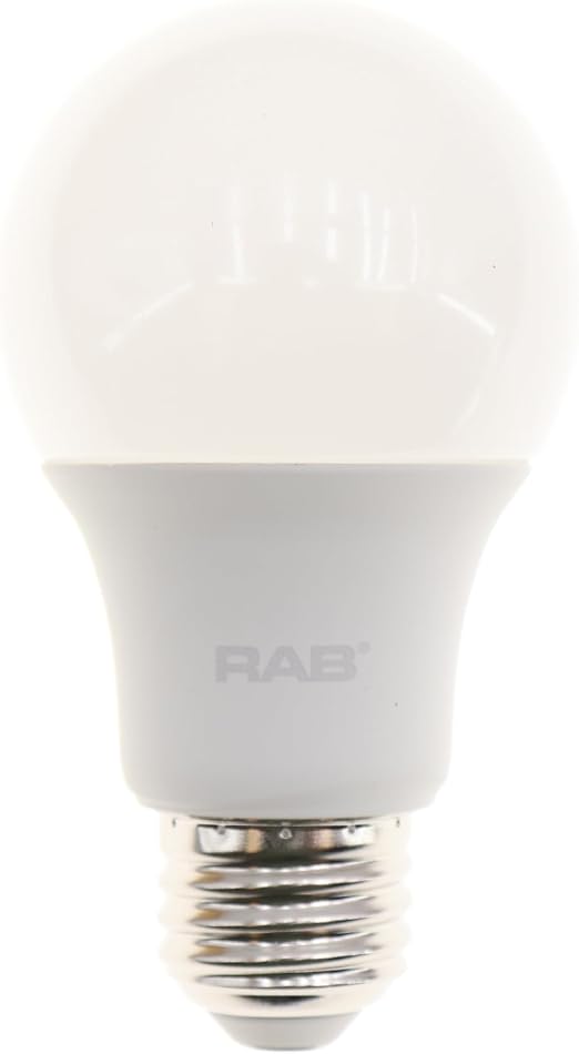 RAB Lighting A19-5-E26-830-DIM LED Bulb A19 5.7W 40EQ 460LM E26 CRI80 ...