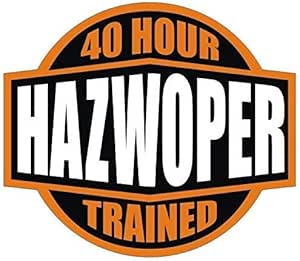 Amazon.com: MFX Design 40 Hour Hazwoper Trained Sticker Decal Orange ...