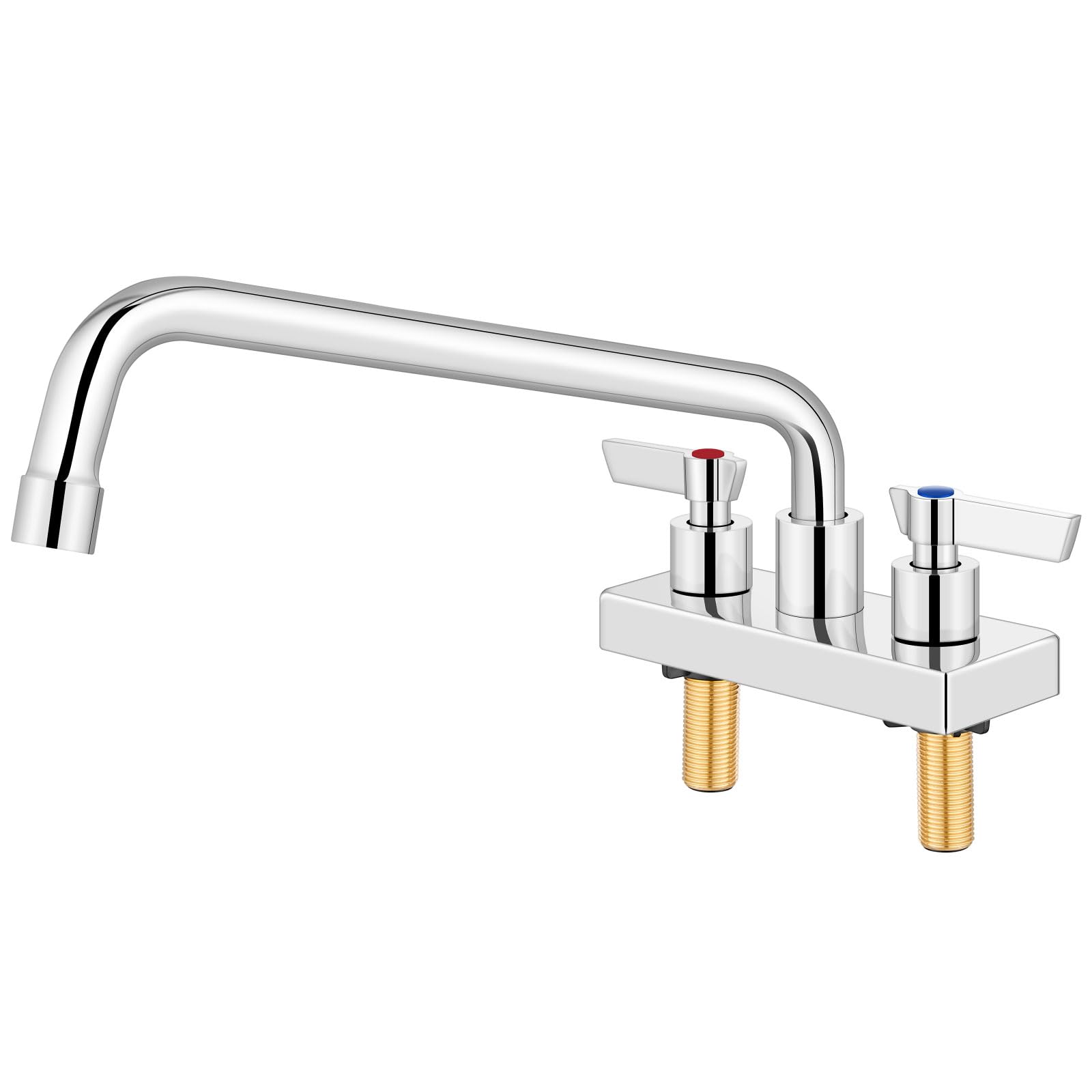 GBBNE Commercial Kitchen Faucet Bar Sink Faucet 4 Inch Center Deck ...