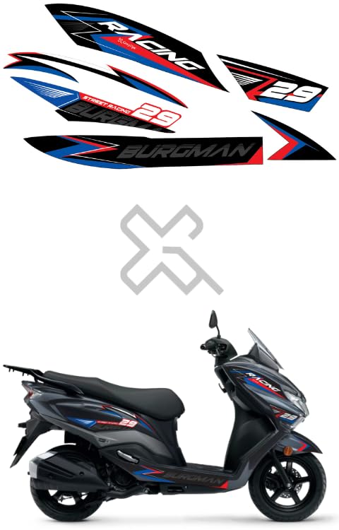 Grayfixx Racing 29 Edition Sticker for Burgman 125 | Printed in Premium ...