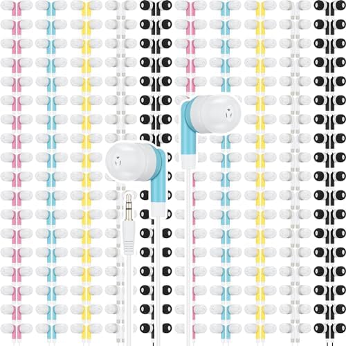 Amazon.com: Xuhal 400 Packs Bulk Earbuds Kids Wired Headphones Colorful ...