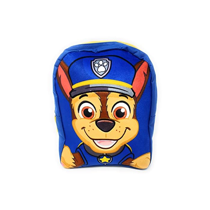 Buy Kids Warehouse Paw Patrol Chase Plush Face 12" Backpack - No Job is ...