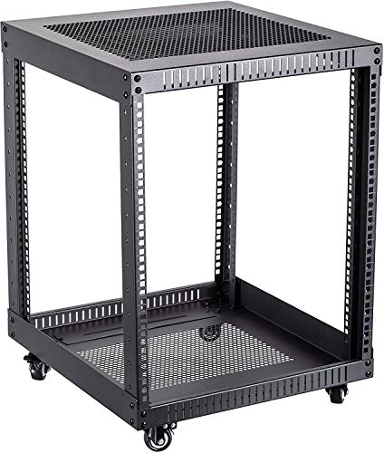 Snapklik.com : Kenuco 25U Standing Open Frame Rack