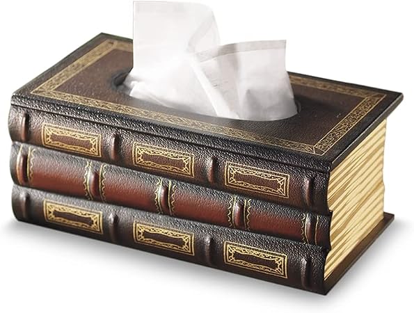 Amazon.com: Bibliophile’s Book Tissue Dispenser | Covers Standard Box ...