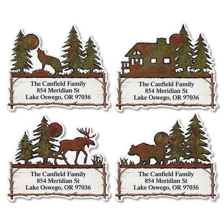 Amazon.com : Country Lodge Diecut Return Address Labels- Set of 144 ...