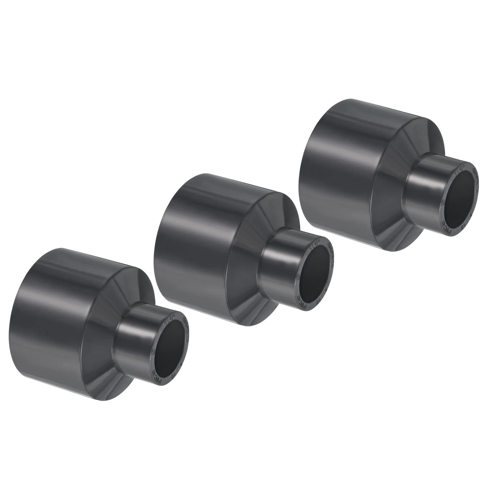 Amazon.com: PATIKIL PVC Reducer Pipe Fitting 2x1 Inch Socket, Straight ...